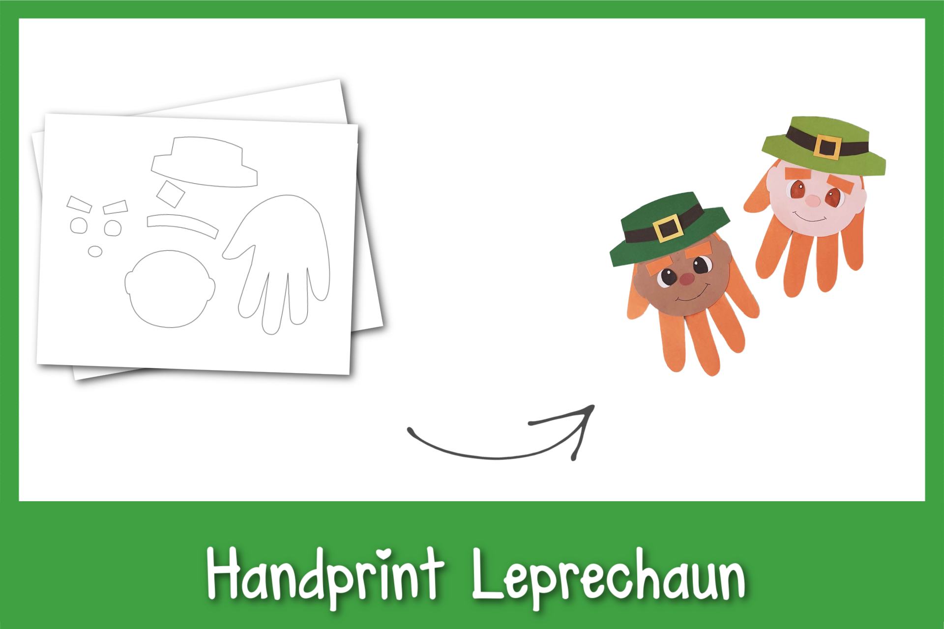 Handprint Leprechaun Frosting And Glue Easy Crafts Games Recipes
