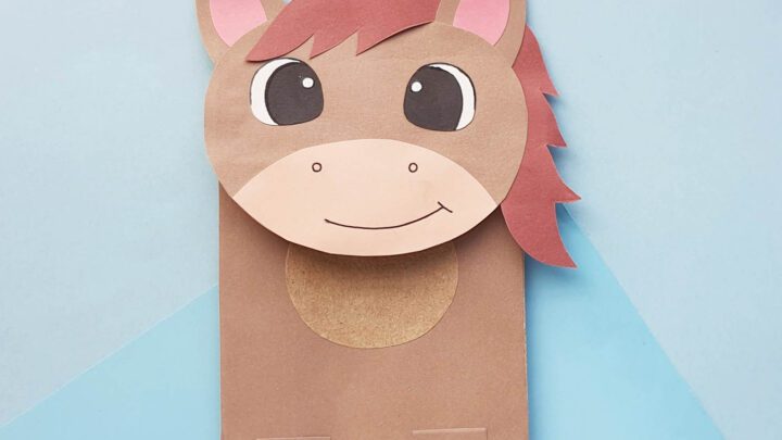 Horse Puppet Paper Bag Puppets Paper Bag Puppet Puppet Template